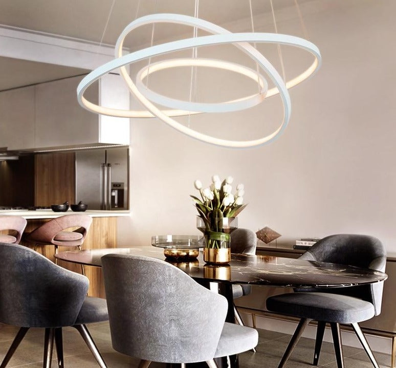 Modern LED Simple Pendant Lights Lamp For Living Room Cristal Lustre ...