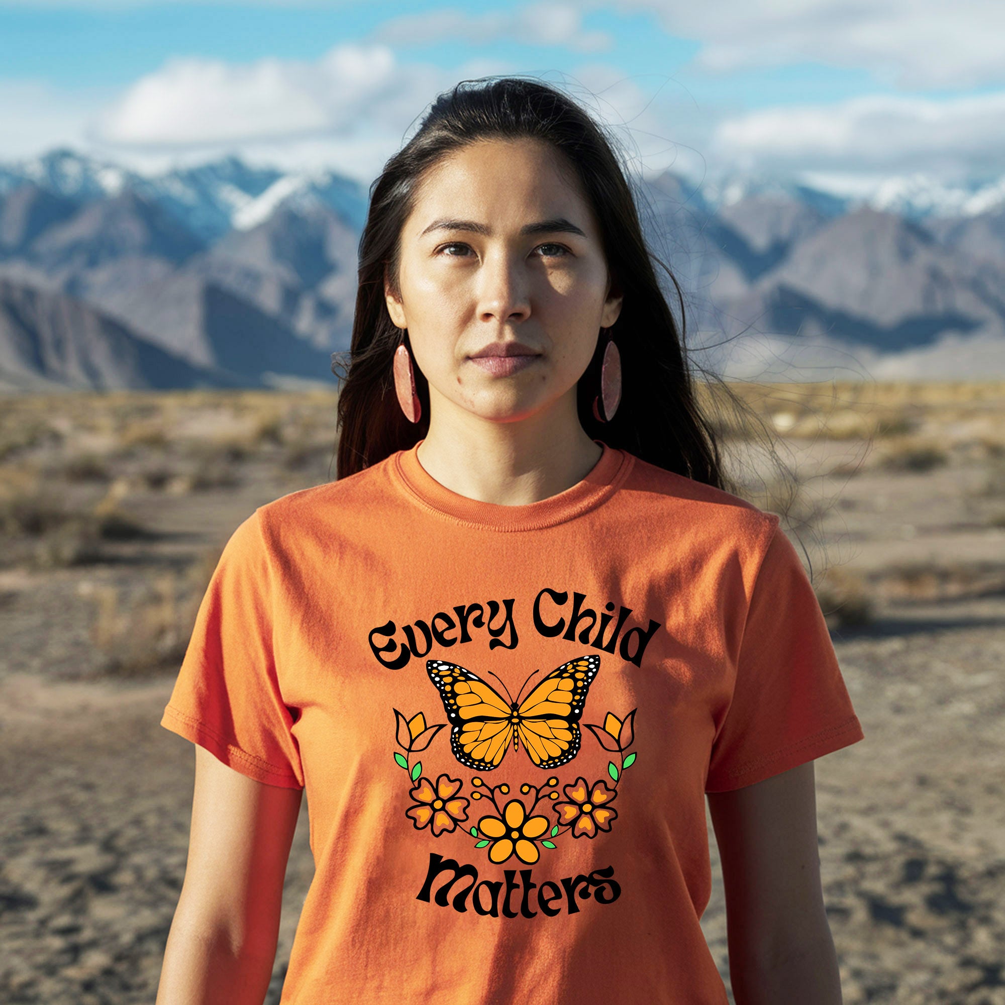 Every Child Matters Native Orange Butterfly Native American Unisex T ...