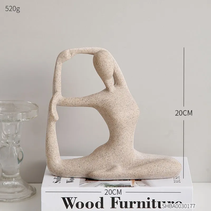 Abstract Figure Resin Statue Creative Sculpture Modern Home Decoration ...