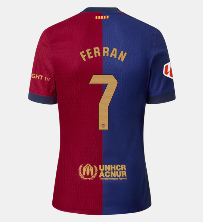 FC Barcelona Ferran Torres 7 Home Shirt 2024-2025