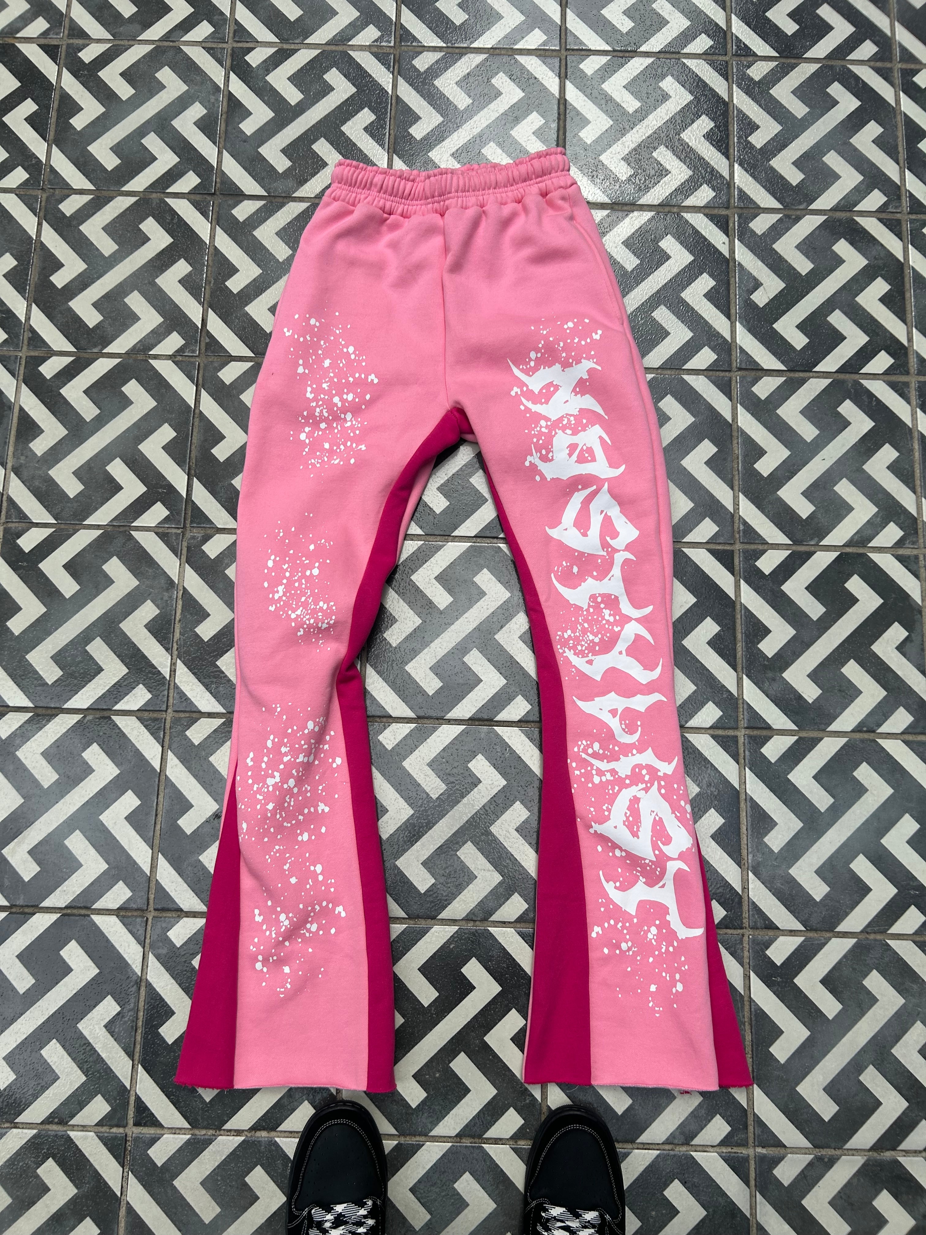 PINK NOSTYLIST FLARED SWEATPANTS