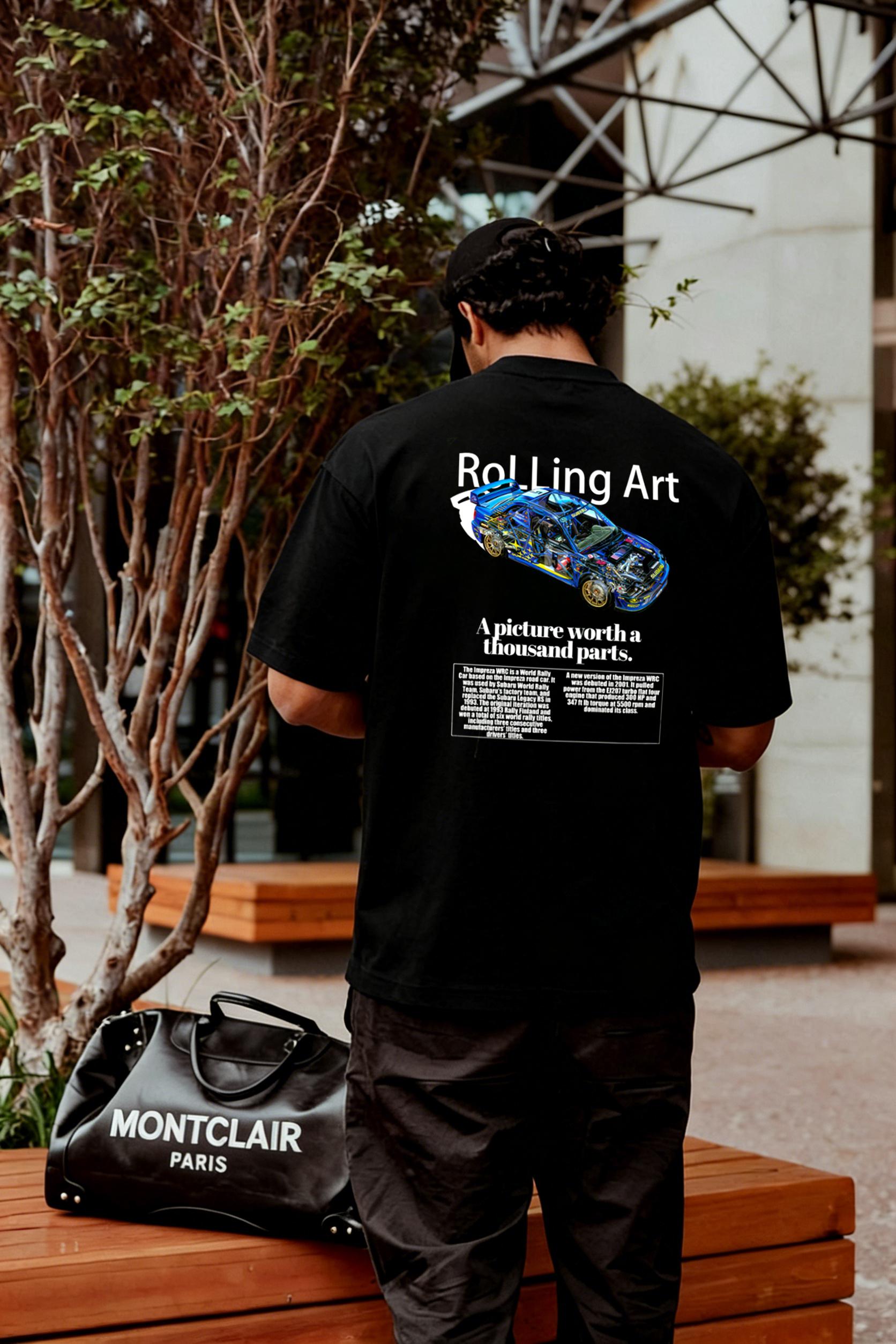 Subaru Impreza WRC Rol.Ling Art Printed Unisex Oversized T-shirts