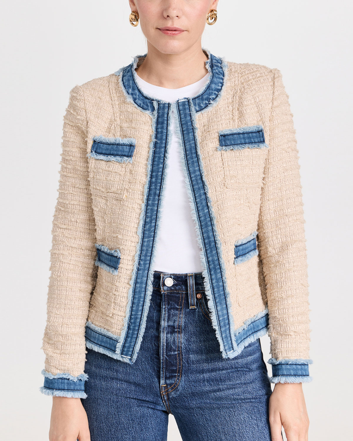 Tweed Denim Jacket