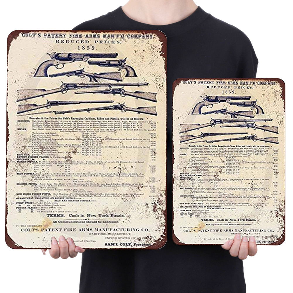 20*30cm/30*40cm-1859 Colt Firearms-Metal Tin Signs