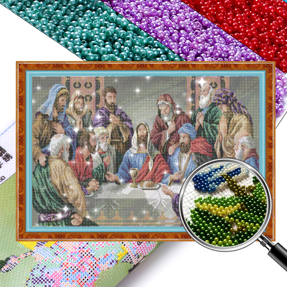 The Last Supper-9CT Bead embroidery-82*47cm