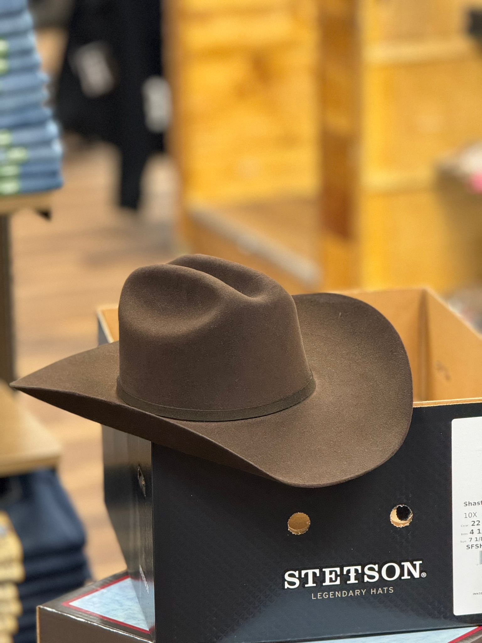 STETSON 10X SHASTA CHOCOLATE