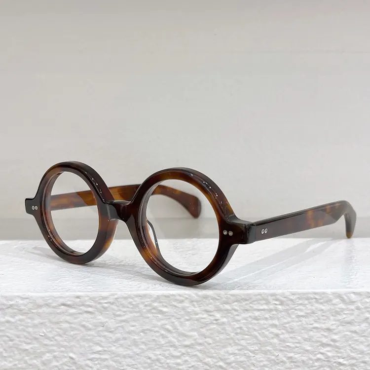 BIG ROUND Classical Thick Heavy Acetate Eyeglasses Frames Men Glasses ...