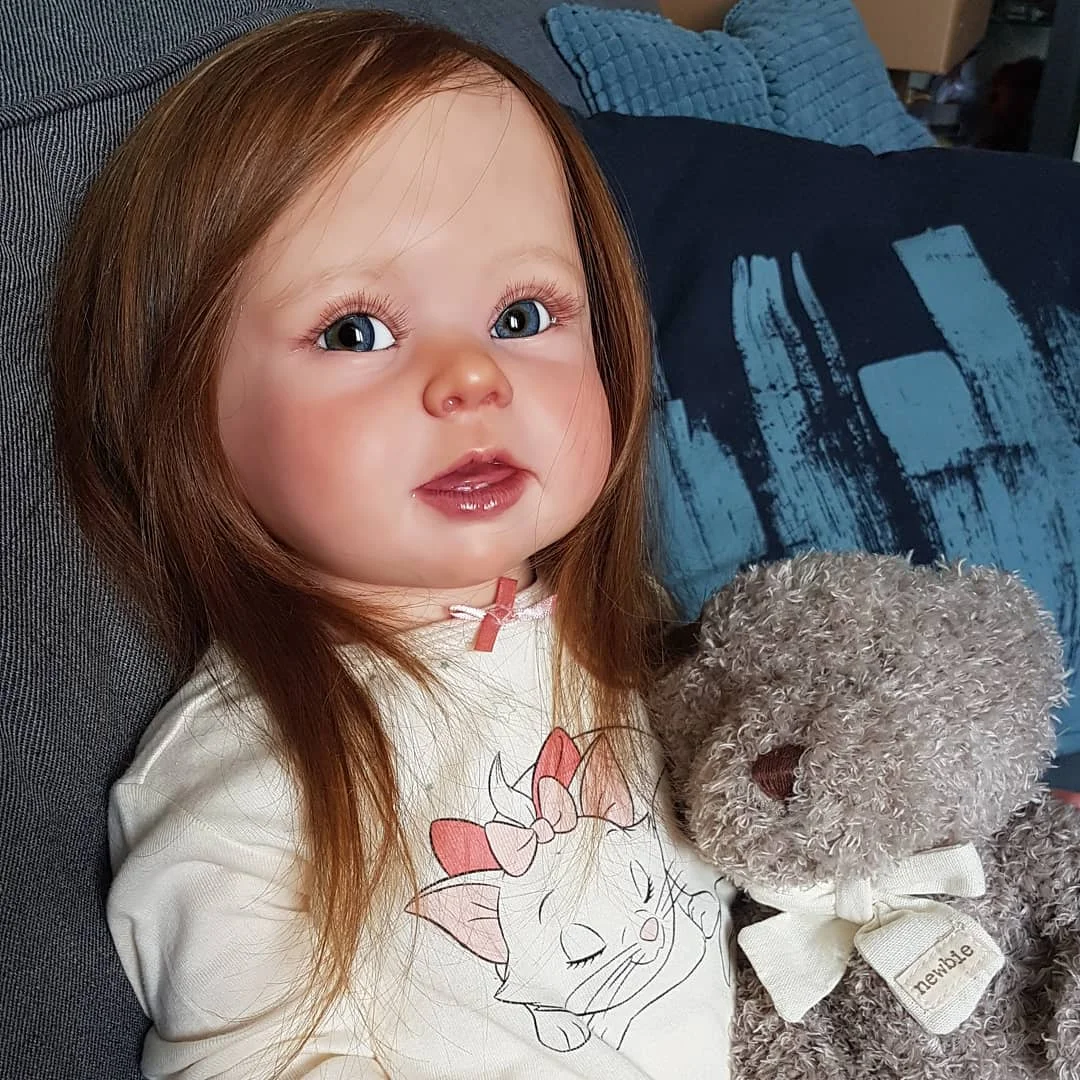 20'' Lifelike Awake Cora Realistic Vinyl Reborn Baby Doll Girl