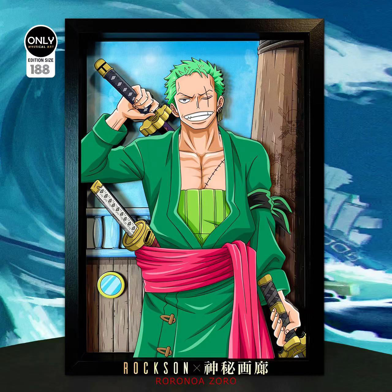 Gentleman Style 3D Decorative Paint of Roronoa Zoro - ONE PIECE ...