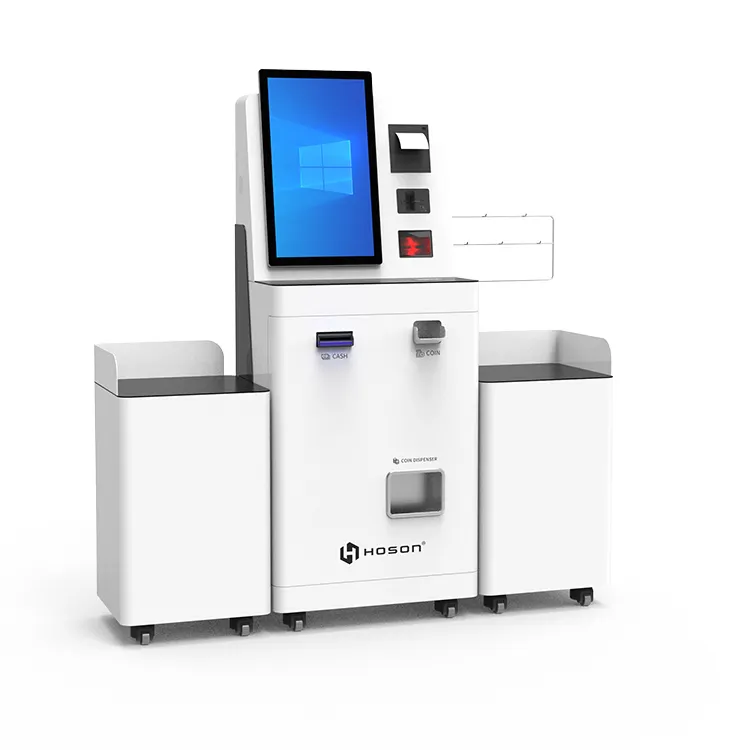 RFID Supermarket self checkout kiosk with counter RFID pos payment ...