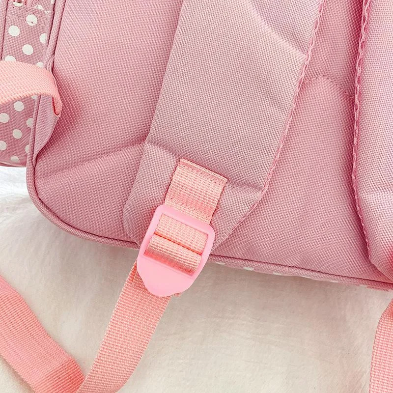 SWEET STRAWBERRY EMBROIDERED LACE BACKPACK