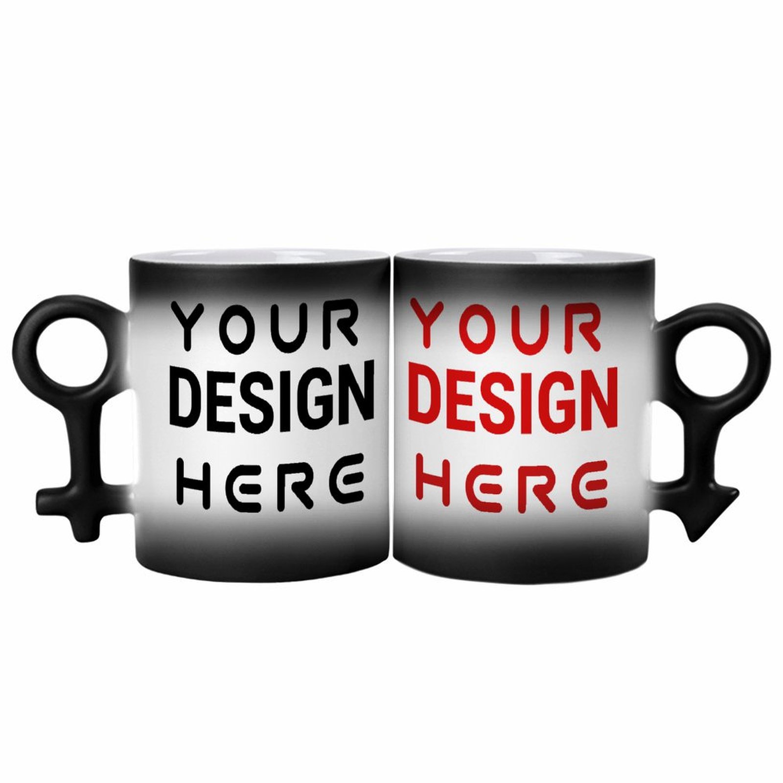 Personalized Couples Symbol Discoloration Cup