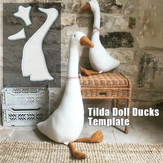 Tilda Doll Ducks Decor Template Set (3PCS) - With Instructions