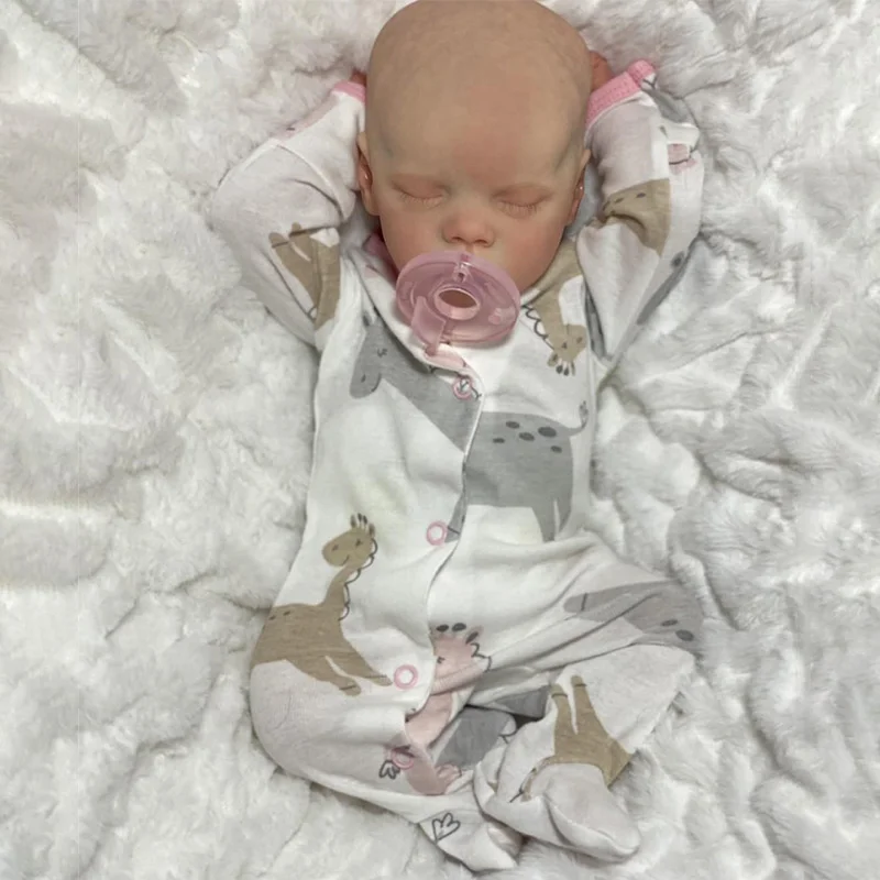 17" Super Realistic Silicone Reborn Sleeping Baby Girl Dolls Joa ...