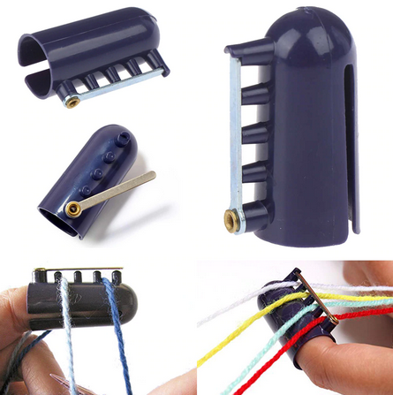 QuickStitch Knitting Thimble Yarn Guide