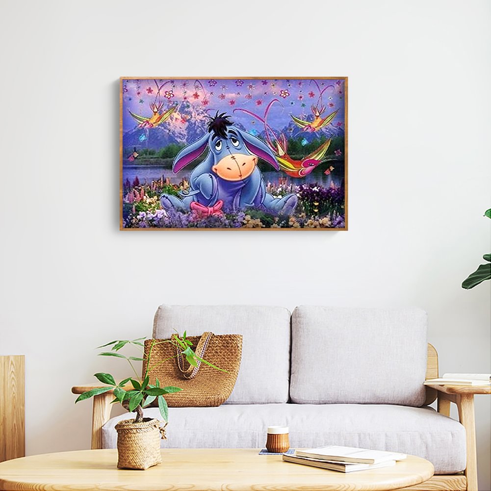 Full Square Diamond Painting - Cartoon Donkey