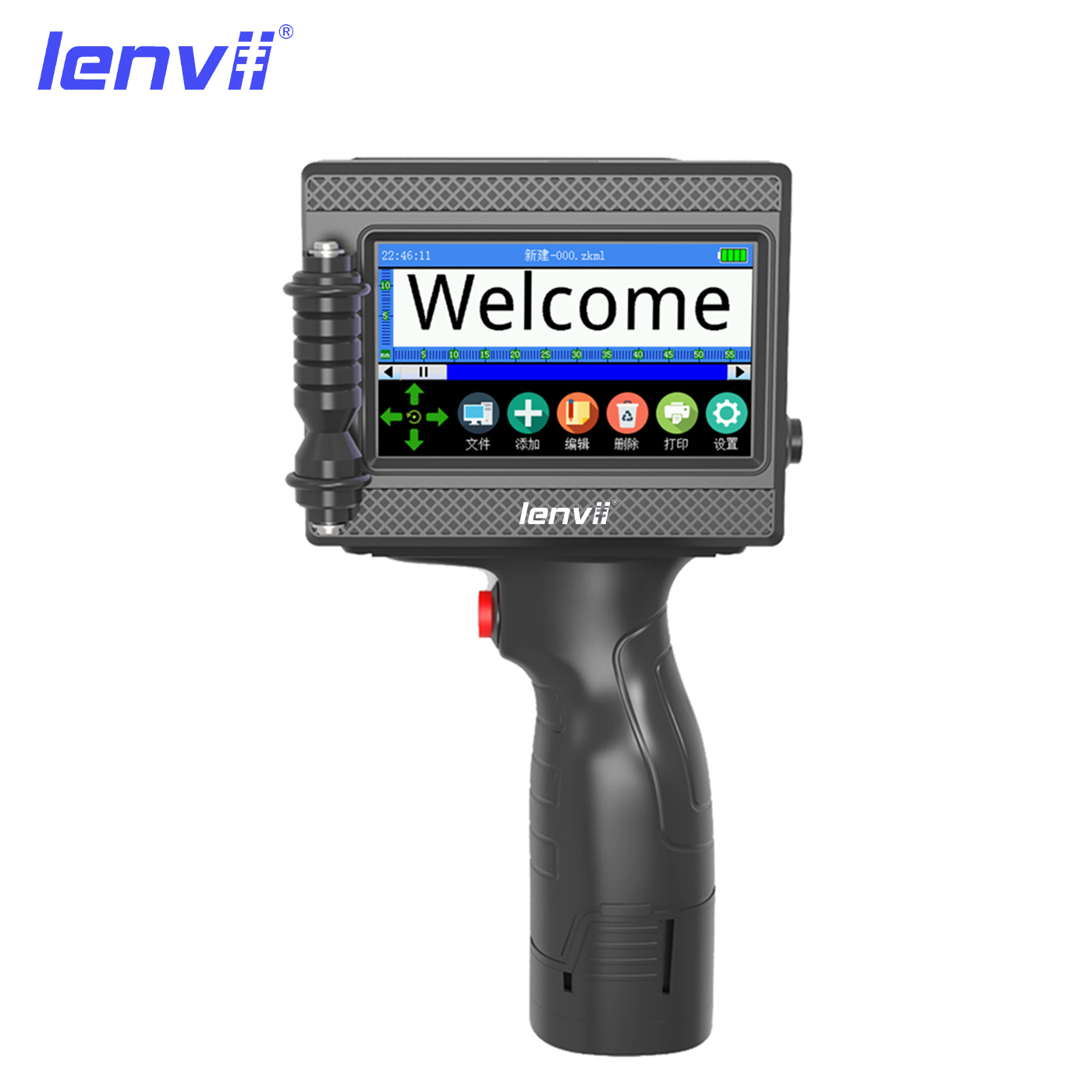 LENVII Handheld Inkjet Printer Gun Printing with Touch Screen