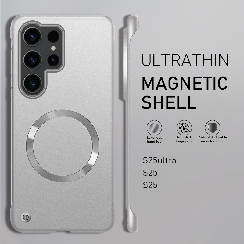 Metal Frameless Magnetic Phone Case For Samsung