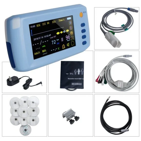 (Only for USA)Handheld 6-Parameter Vital sign Patient Monitor ECG Pulse ...