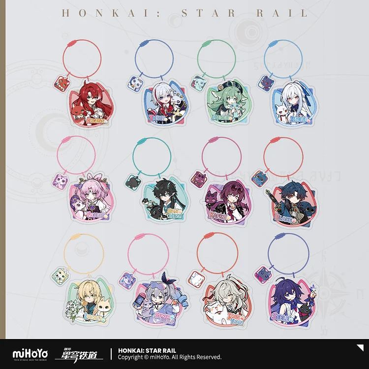 Honkai Star Rail Little Kitty Acrylic Keychain [Original Honkai Star ...