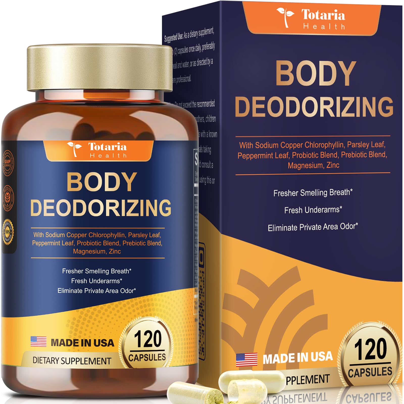 Body Deodorizing Supplement - Chlorophyll Body Deodorizing Capsules ...