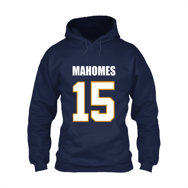 KC Number 15 Patrick Mahomes, Kansas City Chiefs Classic Hoodie