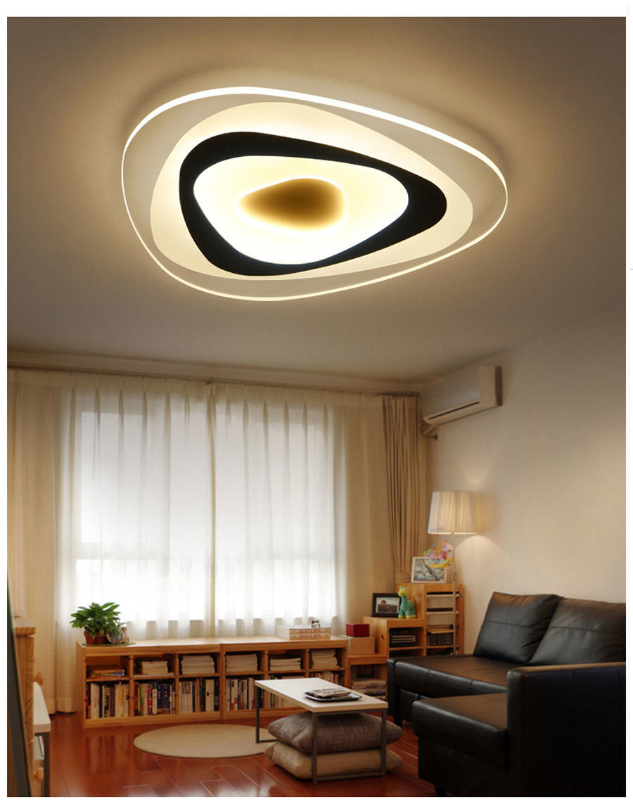 Ultrathin Triangle Ceiling Lights Lamps For Living Room Bedroom Lustres ...