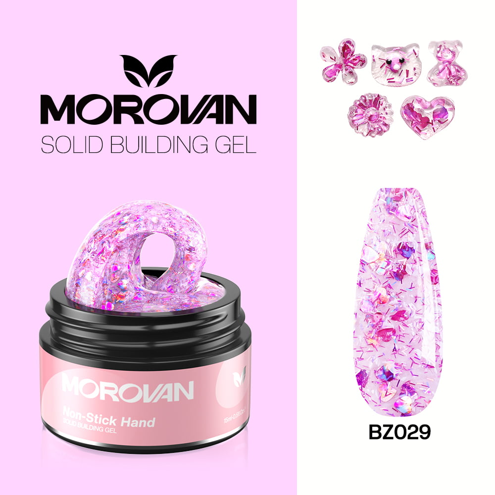 Single Solid Extension Nail Gel Builder Solid Gel Polish | MOROVAN