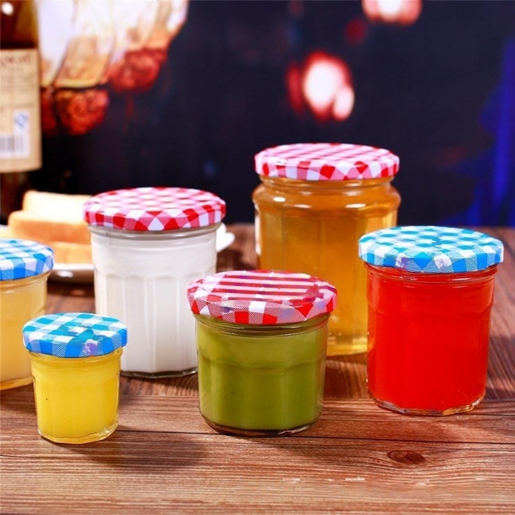 Wide Mouth Jam Jars and Lattice Lids