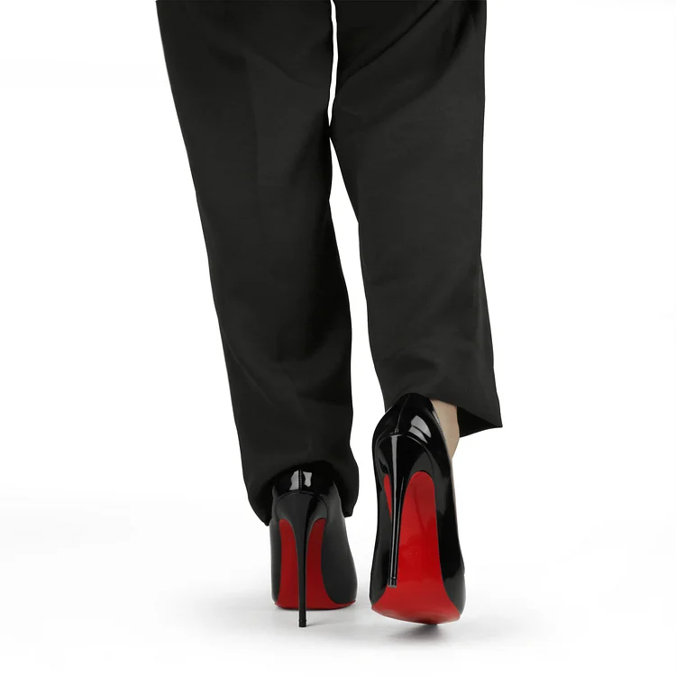 120mm Women's Wedding Party Heels Classic Color Red Bottom Patent Pumps