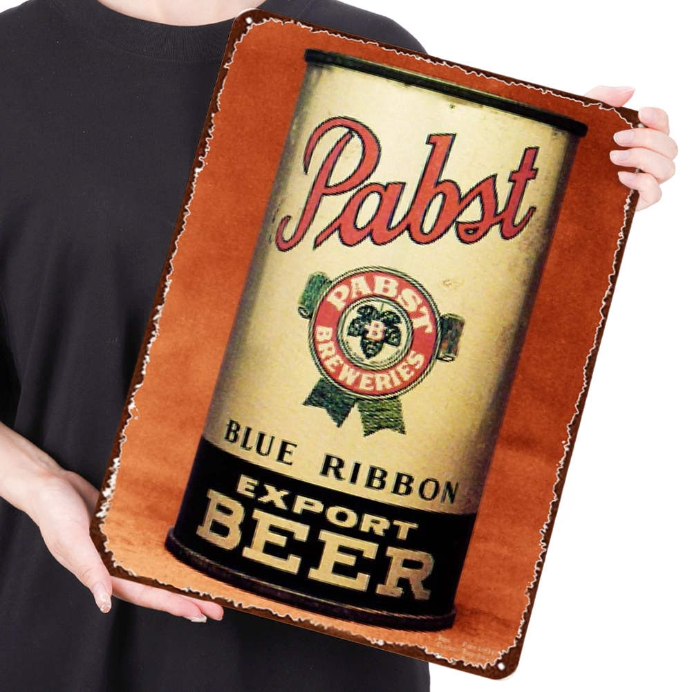 [Big Size]Pabst Blue Ribbon Beer - Metal Tin Signs(12*16Inch) - Bar
