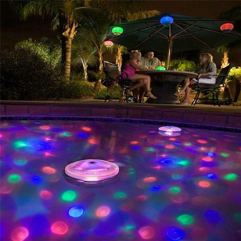 Underwater LED Disco Light Pool light Floating Glow Show Swimming Pool ...