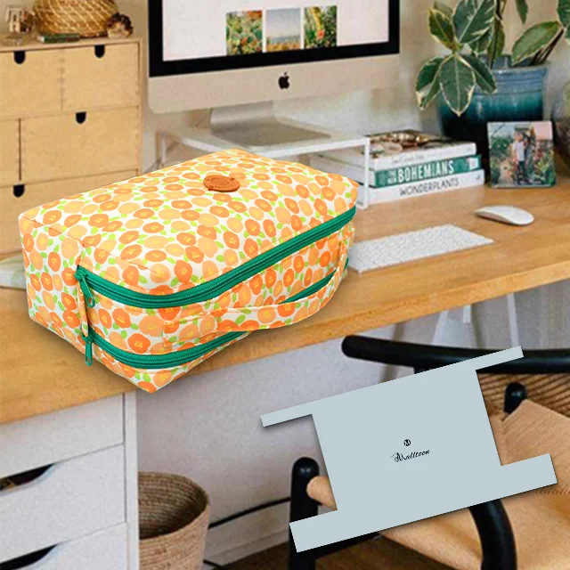 Multifunction Double Zipper Box Pouch——Template+Manual