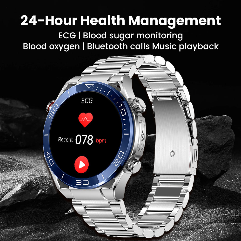 Heart Rate Blood Glucose ECG/EKG Blood Pressure Monitoring Bluetooth ...