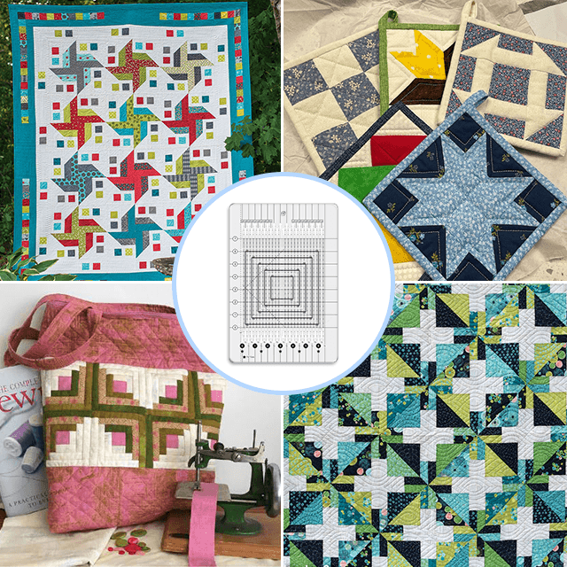 Quarters Mini Quilt Ruler-With Instructions