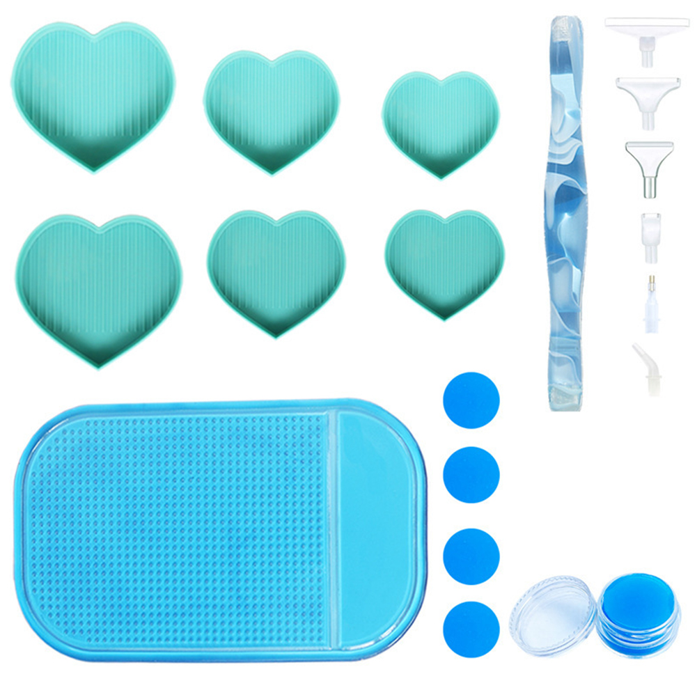 DIY Bead Sorting Trays Handmade Heart Shape Diamond Art Tool Portable ...