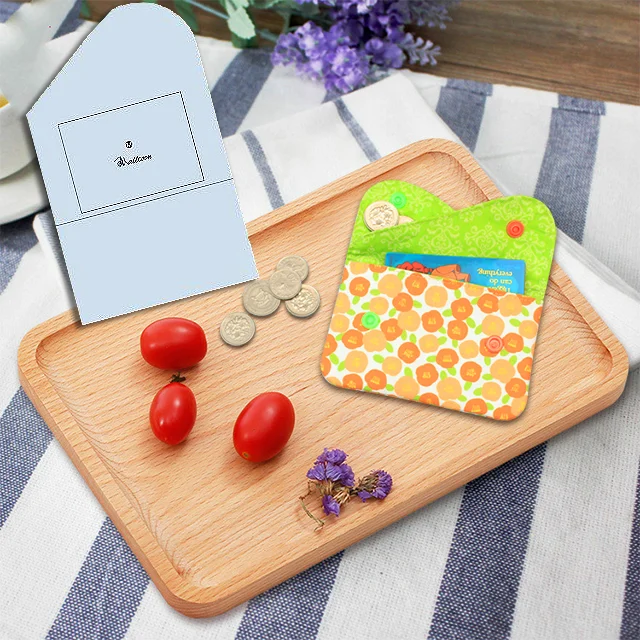 Easy Handmade Double Sided Wallet Template - With Instructions