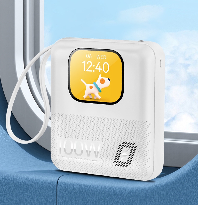 100W Fast Charging Smart Power Bank, 3-in-1 Smart Wearable + Power Bank ...