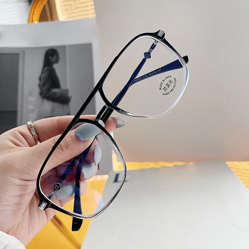 European American Style Women's Glasses Frames TR90 Blue Light Blocking ...
