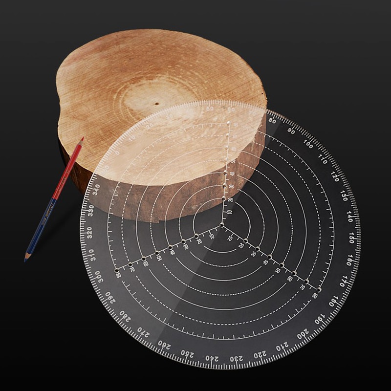 Center Finder ruler Woodworking Compass for Woodturners