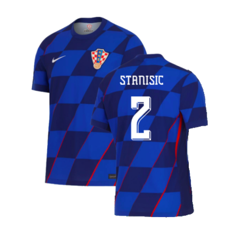 Croatia Josip Stanisic 2 Away Shirt Euro 2024