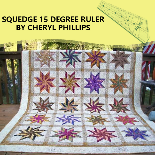 Art Ruler Squedge 22.5° Template-- With Instructions