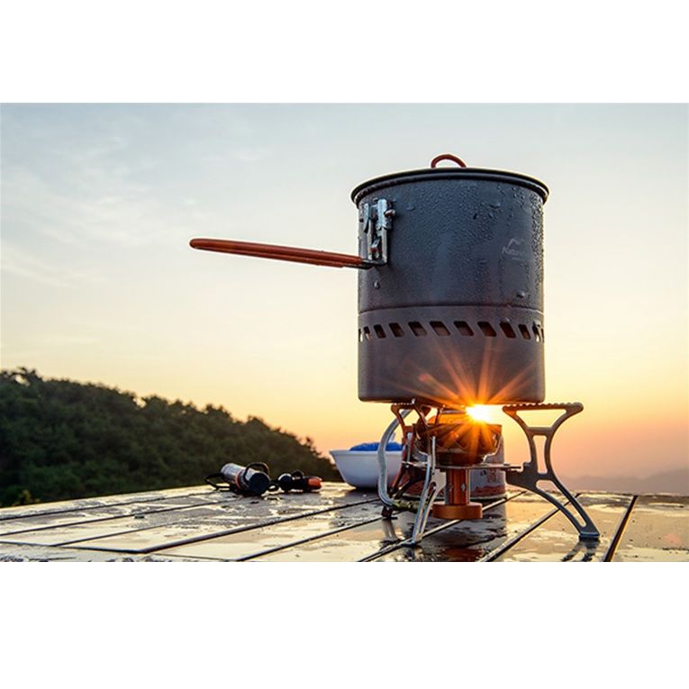 1.5L Heat Exchanger Pot Camping Pot Portable Outdoor Picnic Cooking ...