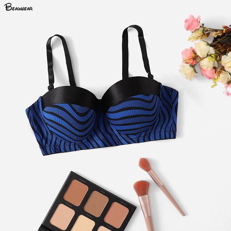 Uaang Half Cup Balconette Bra Sexy Underwear Woman Plus Size 85C 90C ...