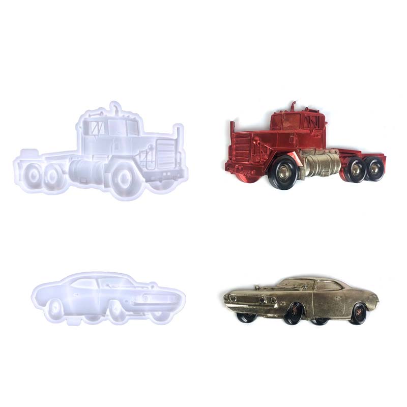 CrazyMold's 2 Pcs Car Relief Decoration Set - Elite Resin Molds for ...