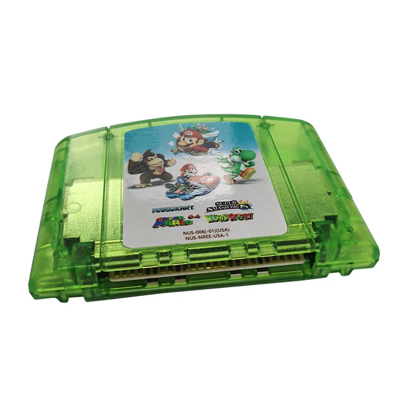 4 IN 1 N64 MultiCart 64 Bit Video Game Cartridge For Nintendo 64 ...