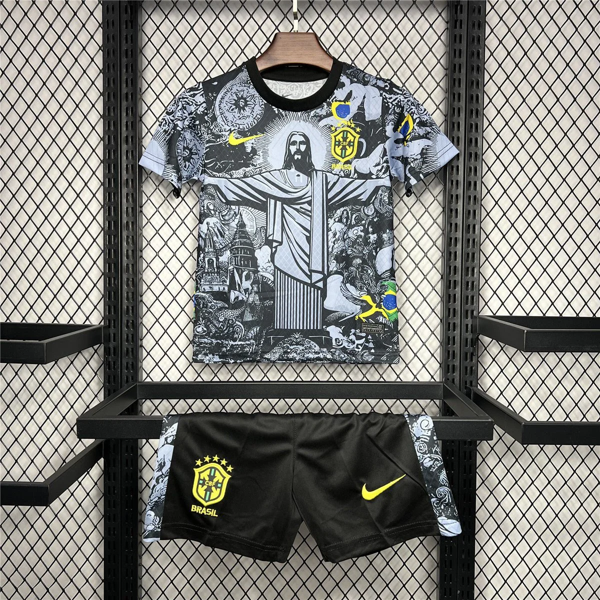 2024 Brazil kids Edition Special Edition Goddess Soccer Jersey
