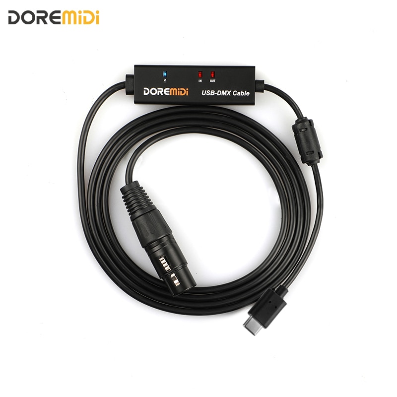 DOREMiDi USB-C To DMX Cable Convert DMX/RDM To USB-C and Connect To A ...