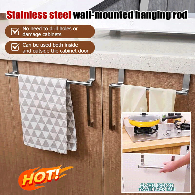 Stainless Steel Wall-mounted Hanging Rod