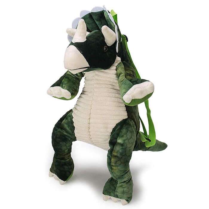 3D Dinosaur Backpack for Kids Plush Dinos Figure Toy Bags